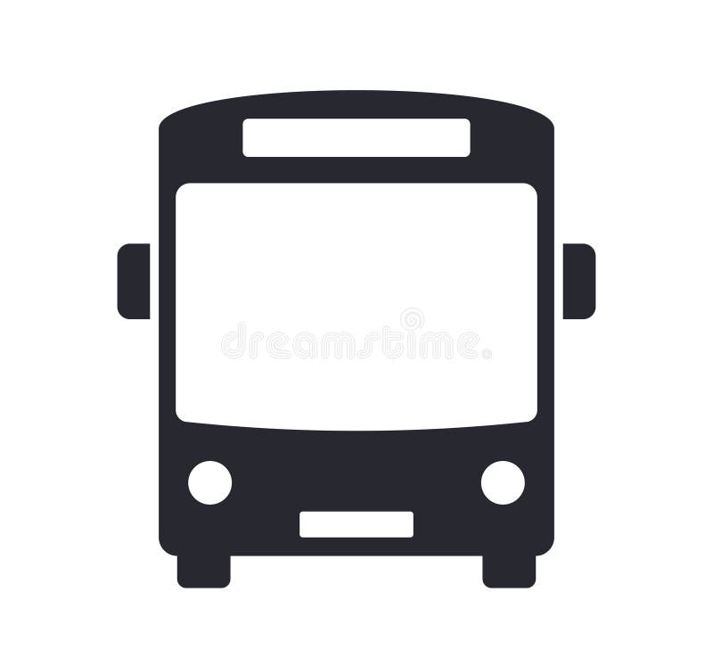 Bus Sign Bus Station Symbol Vector Icon Stock Vector - Illustration of ...