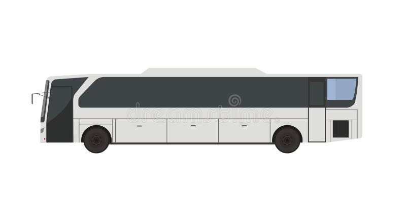 Bus simple illustration stock vector. Illustration of door - 58727352