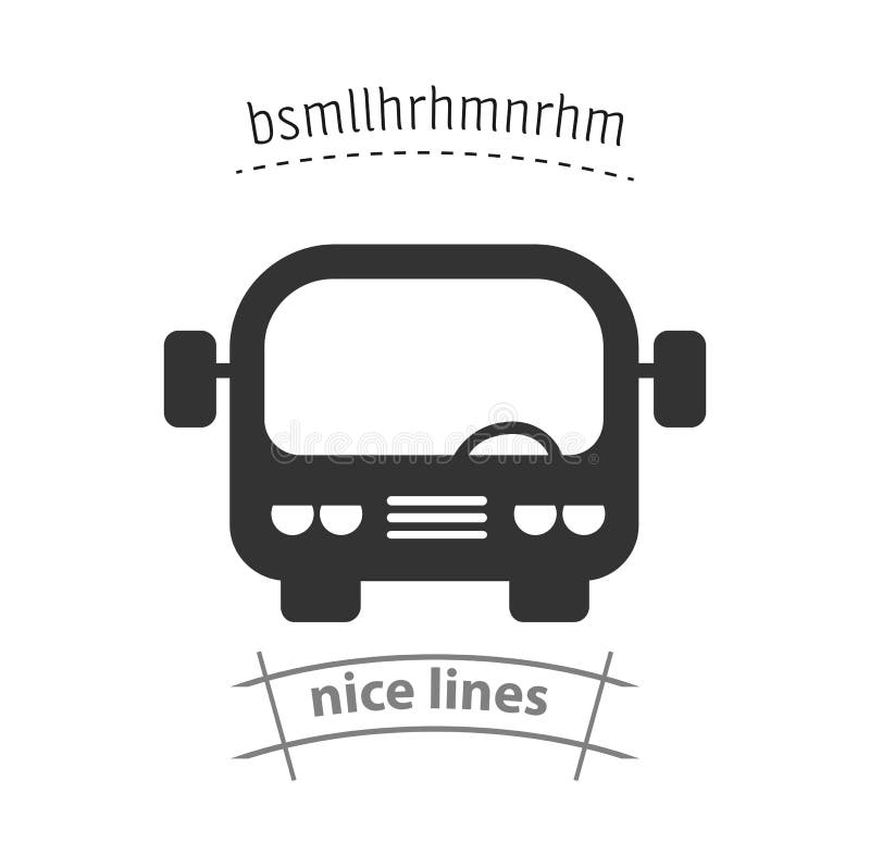 Bus Simple Icon. Bus Isolated Icon Stock Vector - Illustration of ...