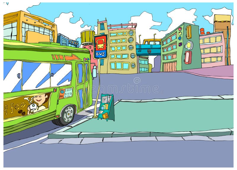 Bus Stand Stock Illustrations – 1,948 Bus Stand Stock Illustrations ...