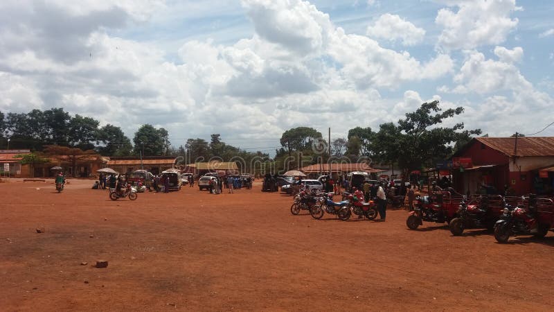 Bus stand in Village editorial photography. Image of motorcircle - 59630977