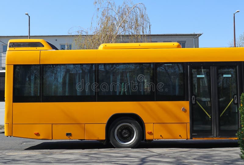 Bus Standing at the Terminal Stock Image - Image of city, urban: 180073927