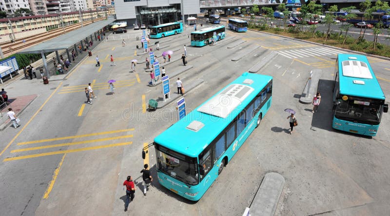 Bus station editorial photography. Image of large, center - 20762632
