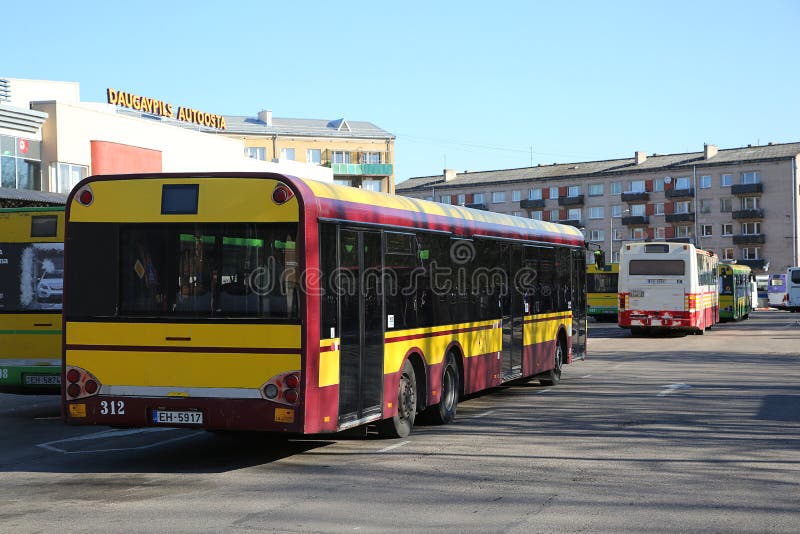 Bus station in Daugavpils editorial image. Image of daugavpils - 71384835