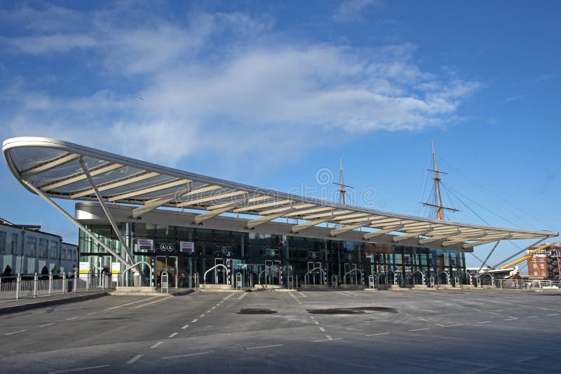 Bus Station the Hard Portsmouth Editorial Photo - Image of coach, area ...
