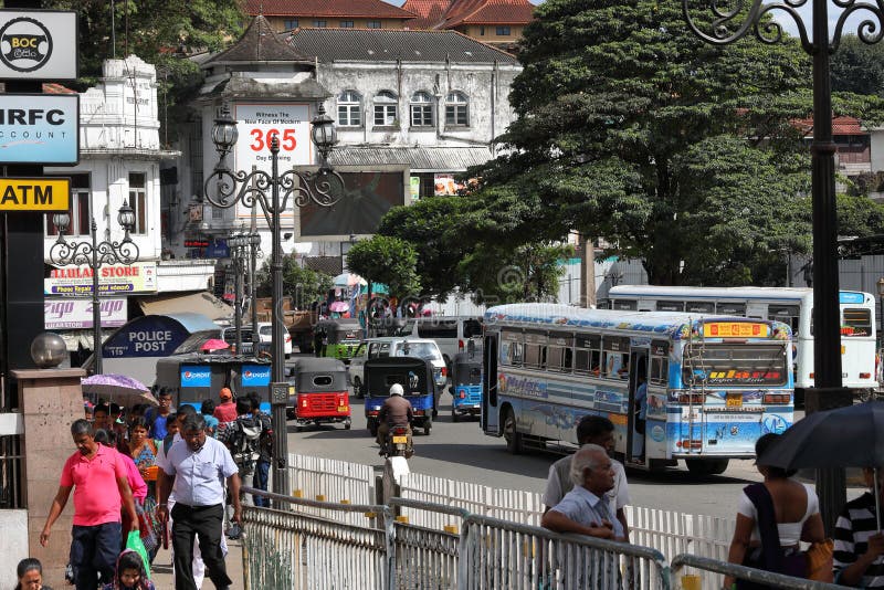 The Bus Station Of Kandy In Sri Lanka Editorial Photography - Image of ...
