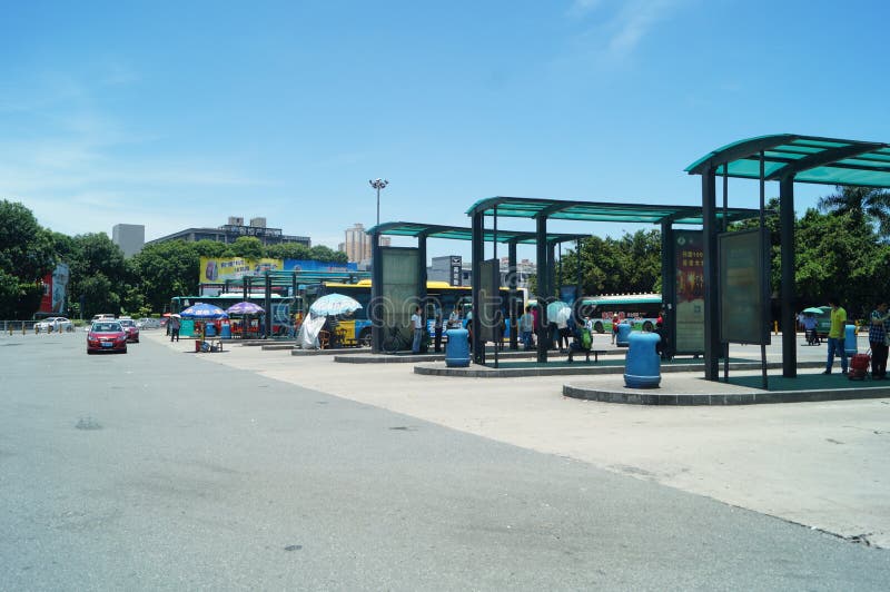 Bus Station, in Nantou, in Shenzhen, China Editorial Photo - Image of ...