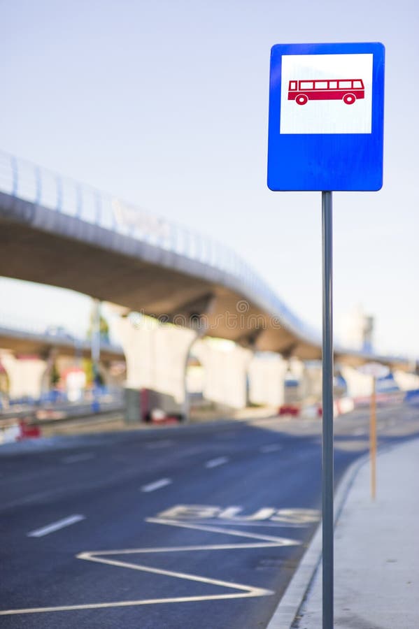 Bus station sign stock photo. Image of vacation, highway - 16251714