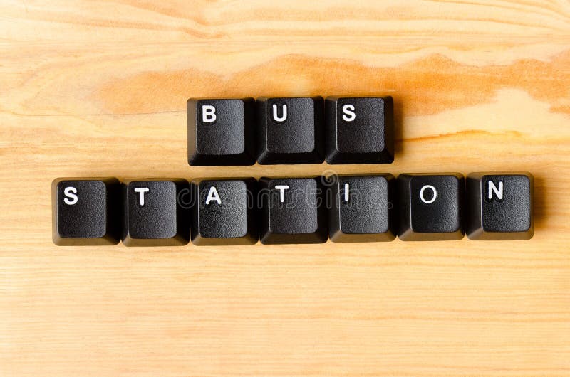 Bus station stock photo. Image of buttons, idea, alphabet - 85505328