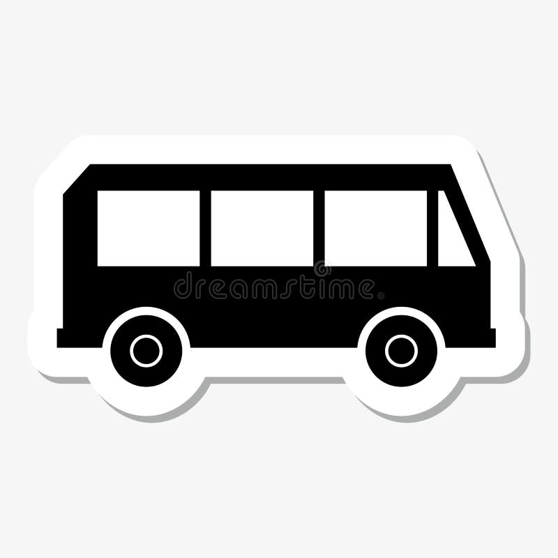 Bus Sticker stock vector. Illustration of sell, sale - 83397877