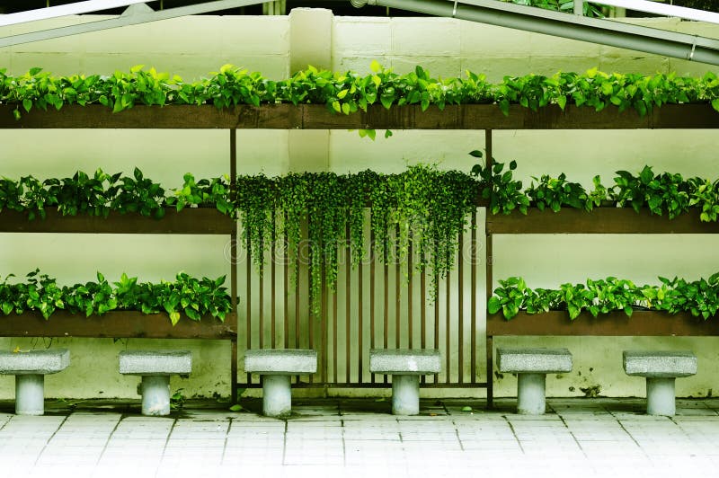 Bus stop. stock image. Image of ornate, garden, nature - 26250885