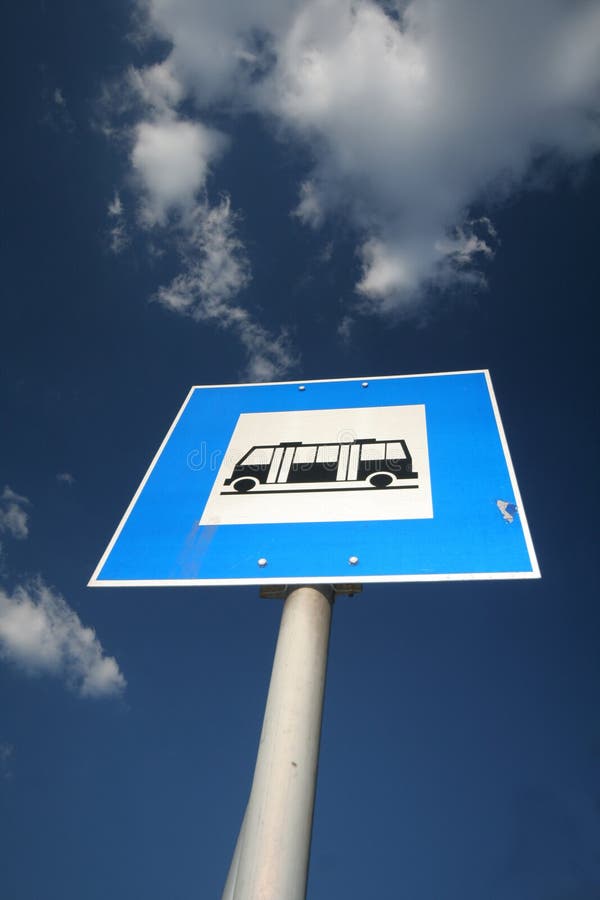 Bus Stop Sign stock image. Image of service, copyspace - 36621023