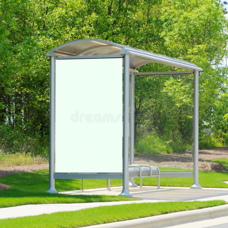 Bus stop billboard stock image. Image of media, advertisement - 24285645