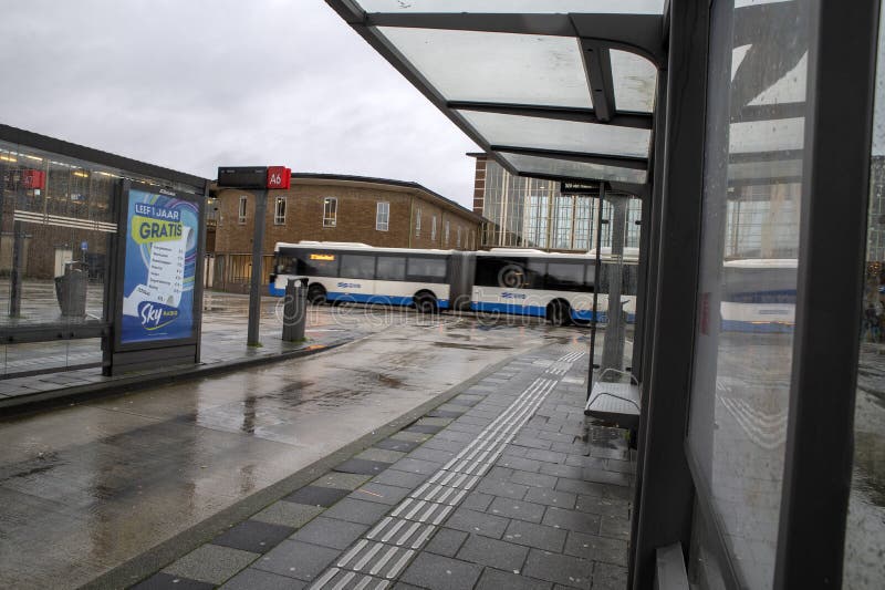 Bus Stop at the Amstel Train Station at Amsterdam the Netherlands 16-1 ...