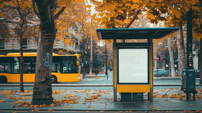 Bus Stop with Billboard, Blank Billboard at Bus Stop, a Blank Billboard ... Bus Stop with Billboard, Blank Billboard at Bus Stop, a Blank Billboard ...