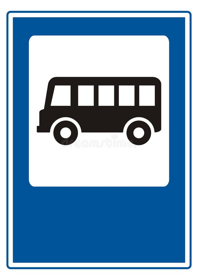Bus Stop Pictogram Black Stock Illustrations – 1,203 Bus Stop Pictogram ...