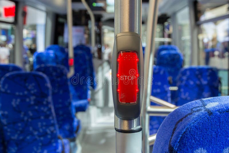 Bus stop button stock image. Image of hold, sign, close - 81238615