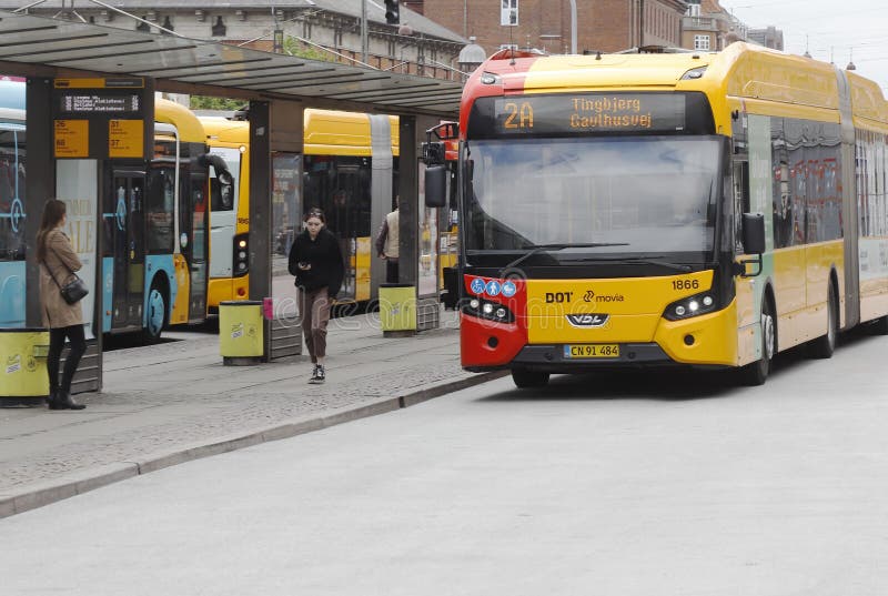 Bus stop editorial stock photo. Image of vehicle, front - 252215548