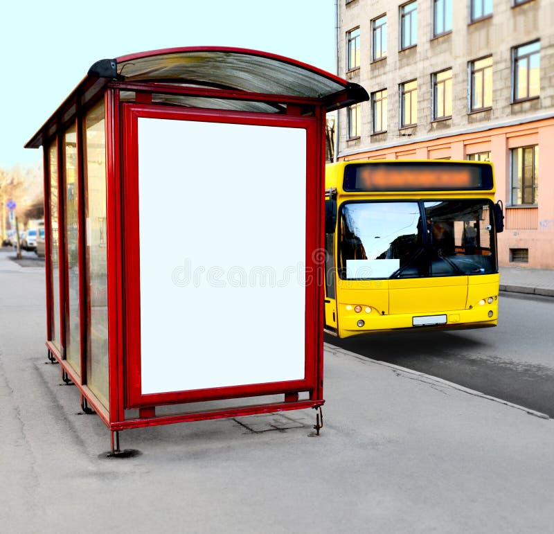 Bus-stop stock photo. Image of architecture, road, place - 52117114
