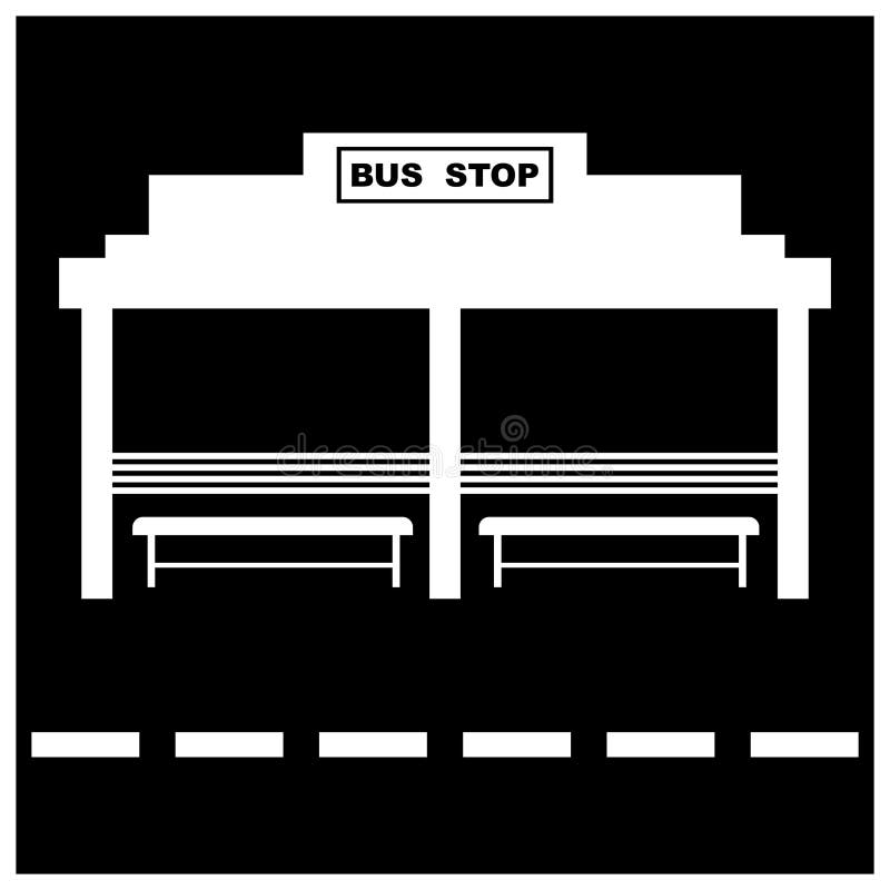 Bus stop icon design stock vector. Illustration of design - 327020719