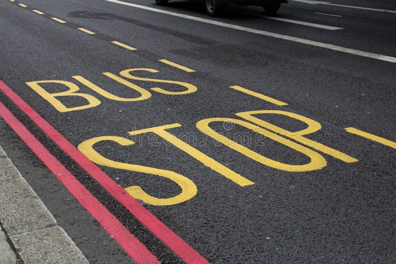 Bus stop road markings stock image. Image of transportation - 32321381 Bus stop road markings stock image. Image of transportation - 32321381