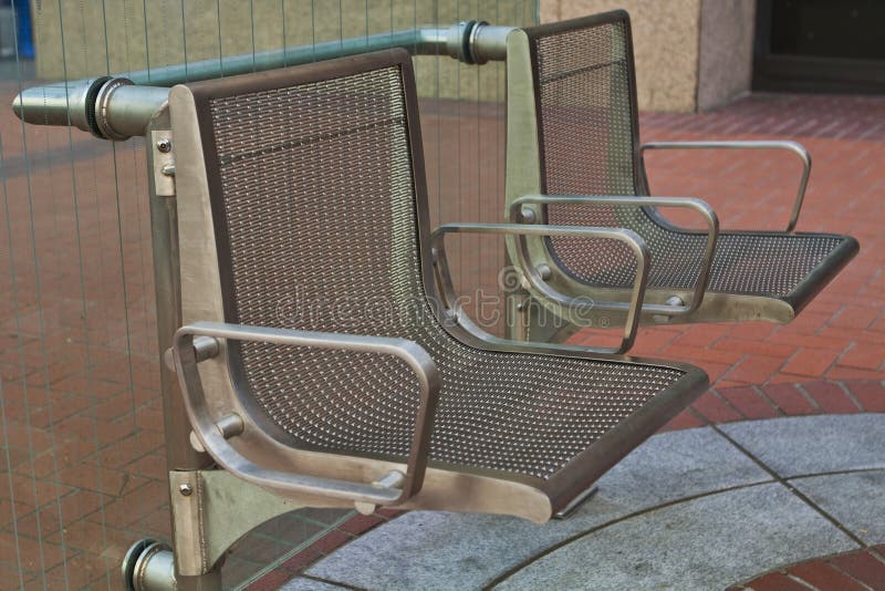Bus Stop Seats stock photo. Image of stop, portland, architecture ...