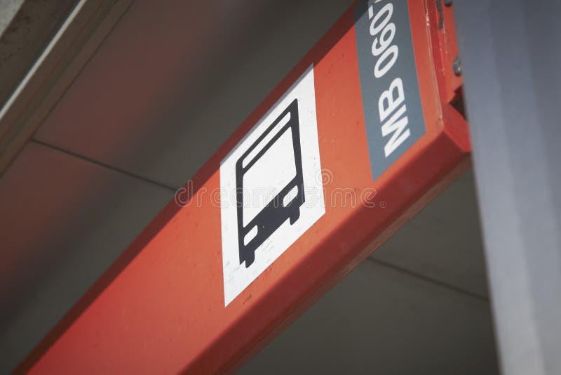 Bus stop sign stock photo. Image of concept, color, numbers - 13200546