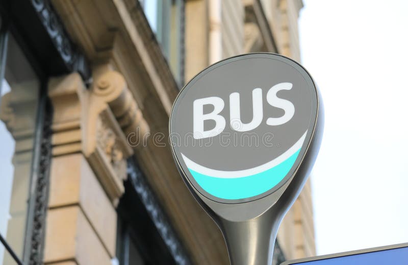 Bus stop sign Paris France stock image. Image of stand - 153897135