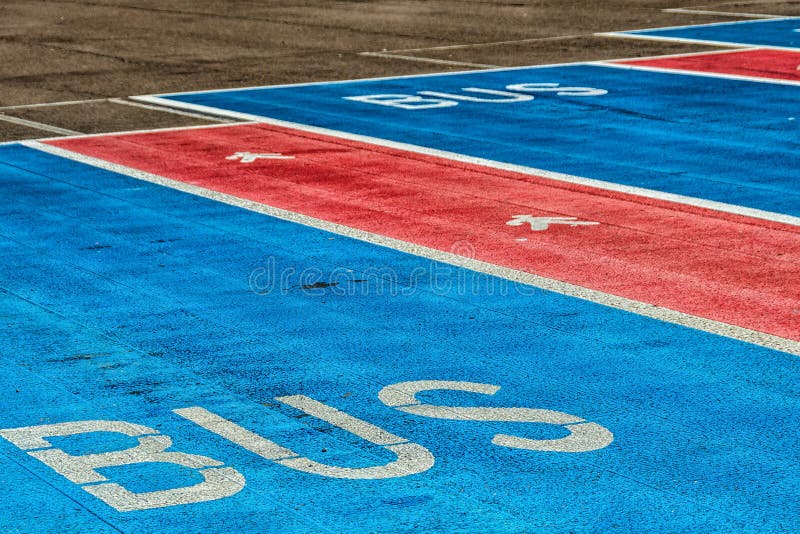Bus Stop Sign on the Street Stock Image - Image of street, mode: 65235165