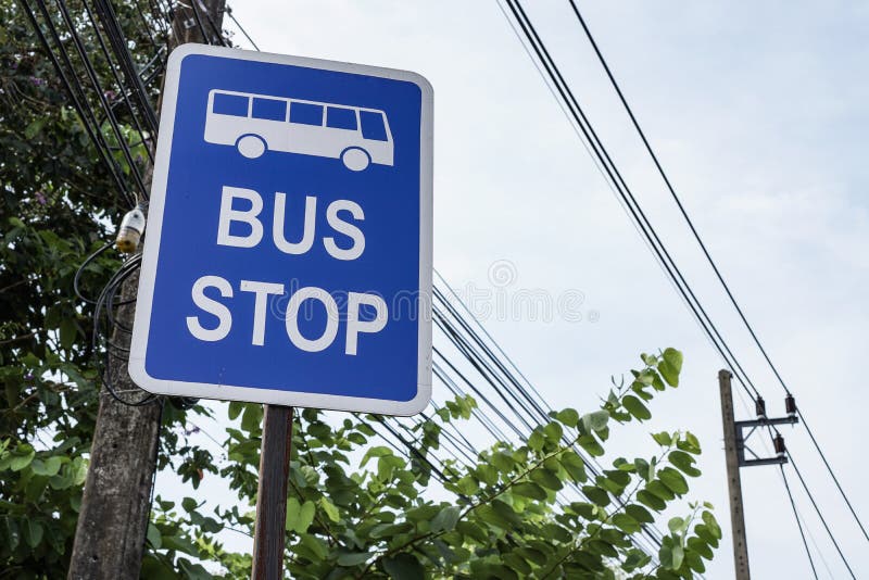 Traffic sign stock image. Image of sign, blue, stop, traffic - 91757801