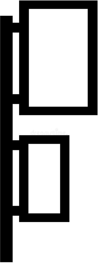 Bus stop station sign stock vector. Illustration of icon - 107158417