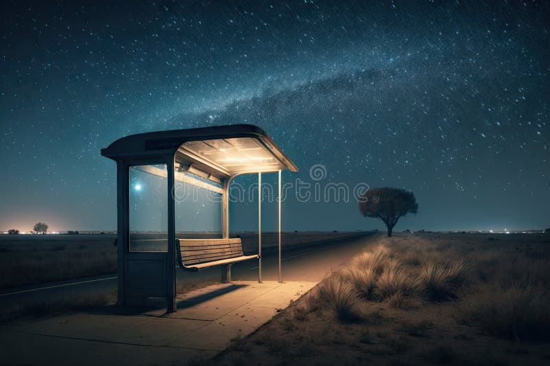 Bus Stop Countryside Stock Illustrations – 67 Bus Stop Countryside ...