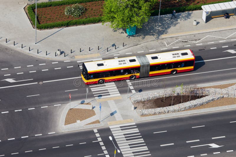 Bus on a Street stock image. Image of auto, crossing - 19768957