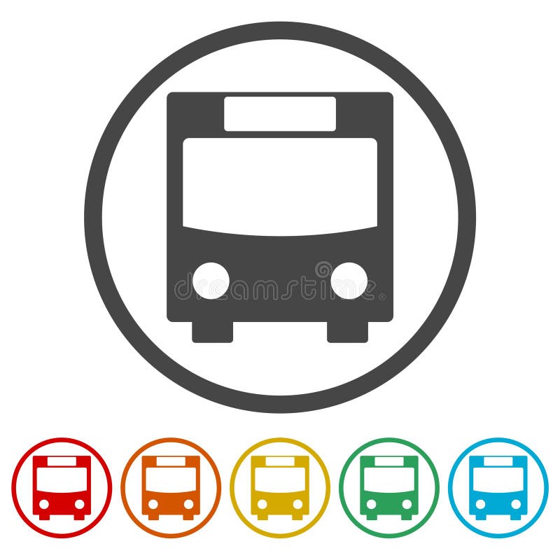 Bus Symbol, Bus Icon Vector Stock Illustration - Illustration of ...