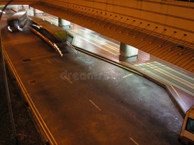Bus terminal at night stock image. Image of evening, efficient - 900611
