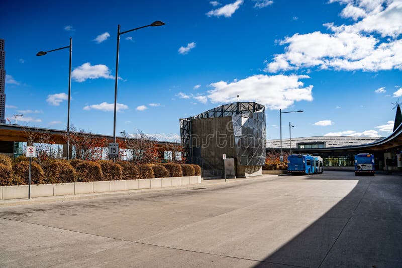 The Bus Terminal at Vaughan Metropolitan Centre. Editorial Photography ...