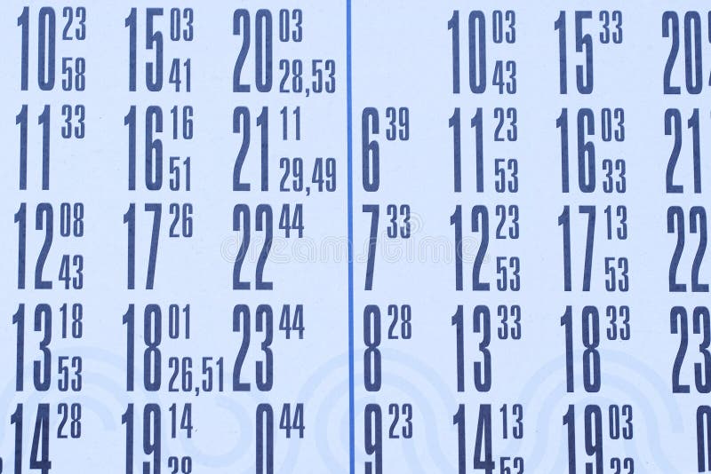 Bus timetable stock photo. Image of transport, waiting - 82641884