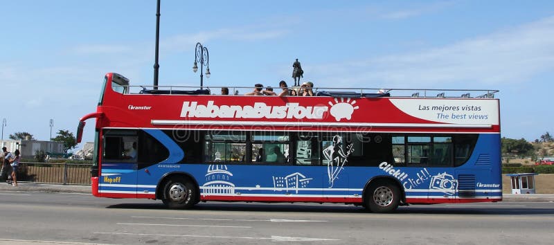 Bus Tour in Havana editorial stock image. Image of travel - 24345944