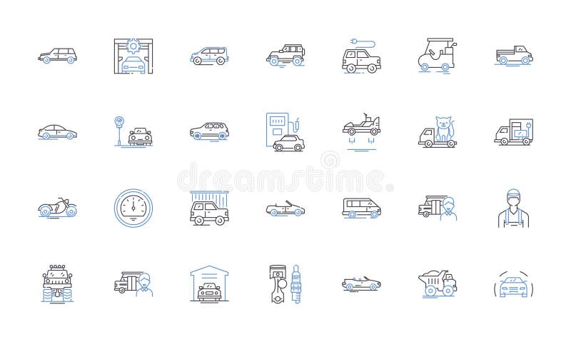 Fare Line Icons Collection Meal Food Menu Cuisine Dish Banquet Buffet Vector And Linear