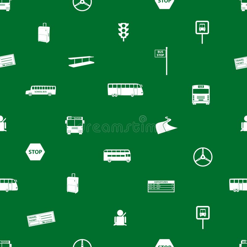 Bus Transport Pattern Eps10 Stock Vector - Illustration of motor ...