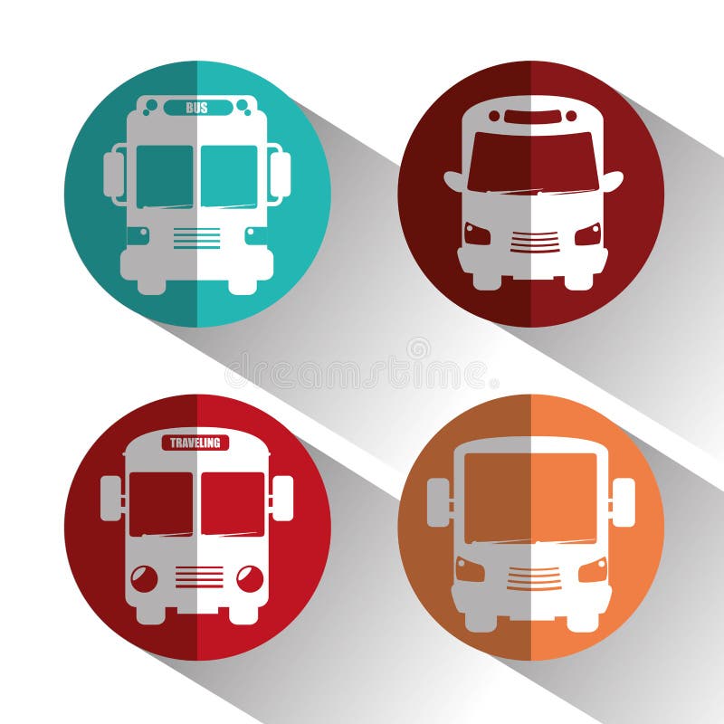 Bus travel service public stock vector. Illustration of transit - 81869313