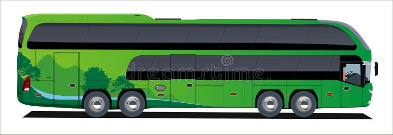 Bus trip stock vector. Illustration of trip, tourist - 11852163