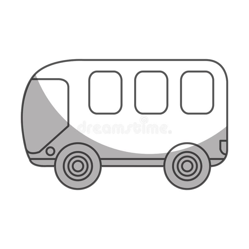 Bus van isolated icon stock vector. Illustration of side - 93152978