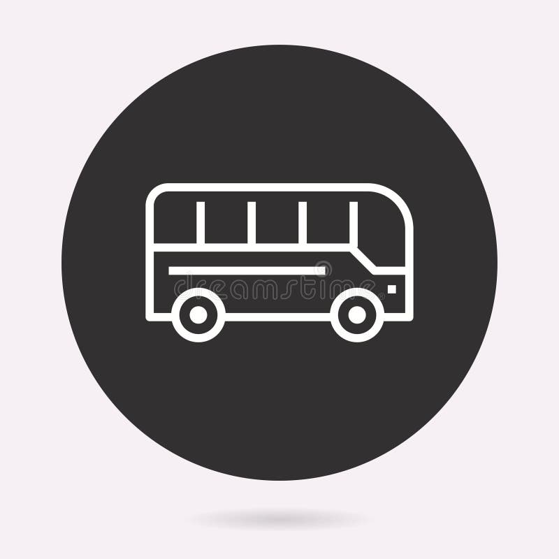 Bus - Vector Icon. Illustration Isolated. Simple Pictogram. Stock ...