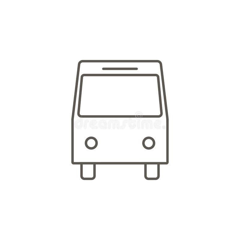 Bus Vector Icon. Simple Element Illustration from Map and Navigation ...