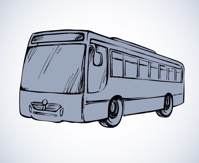 Bus Vector tekening vector illustratie. Illustration of auto - 75346173