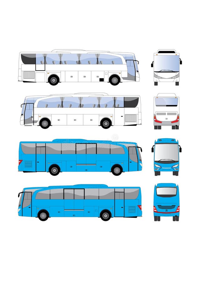 Bus vector template stock vector. Illustration of transport - 68607489