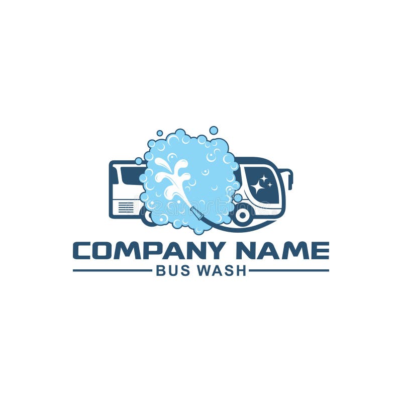 Bus wash service icon stock vector. Illustration of bigwashingdrawing ...