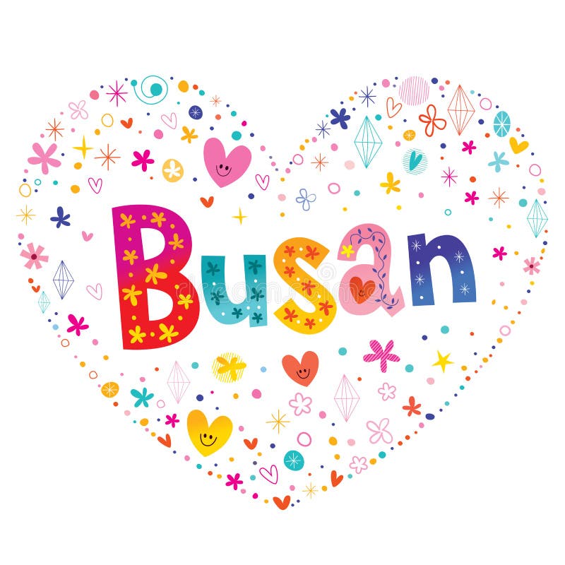 Busan City Icon Vector Art Design Skyline Stock Vector - Illustration ...