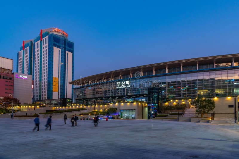 BUSAN, KOREA,OCTOBER 30, 2019: Busan Train Station, Republic of Korea ...